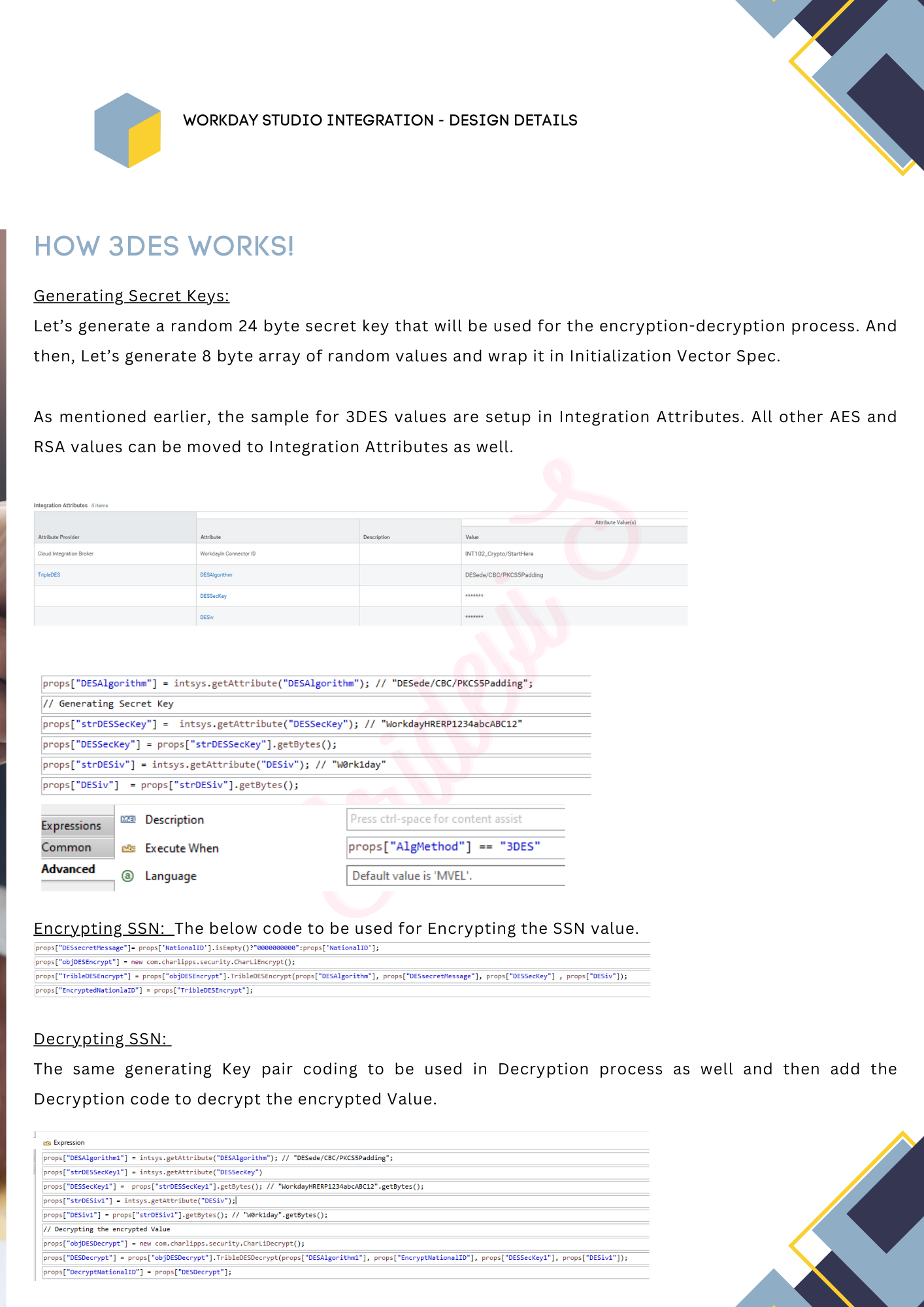 Workday Studio Integration - Different ways to encrypt and decrypt sensitive information – My Blog