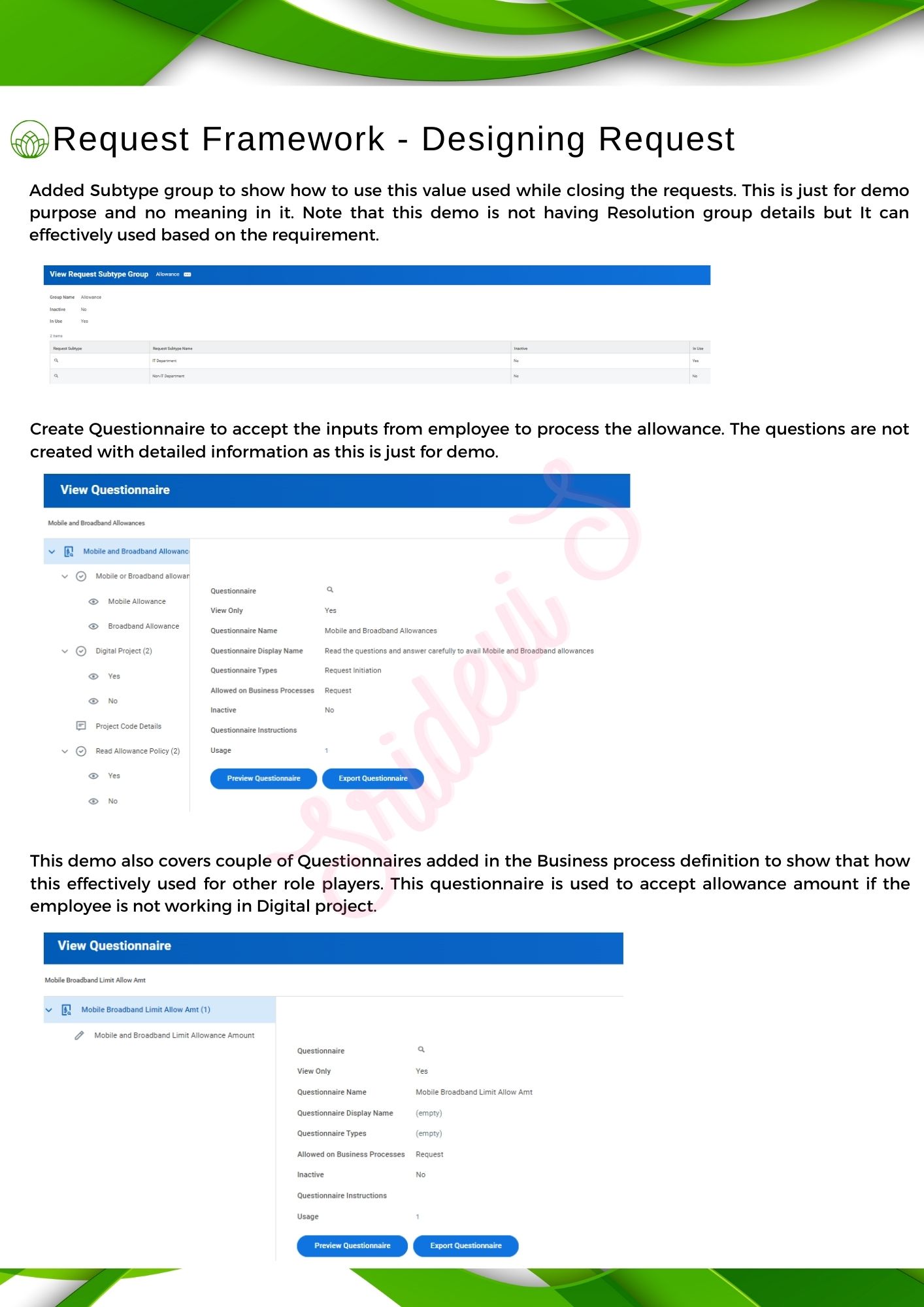 Request Framework Creating Request Type To Add Allowances To 4049